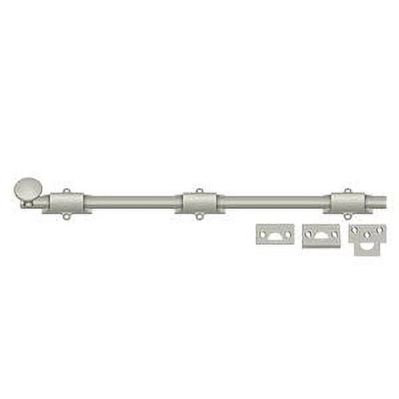 Deltana 18SB15 18" Surface Bolt; Heavy Duty; Satin Nickel Finish ...