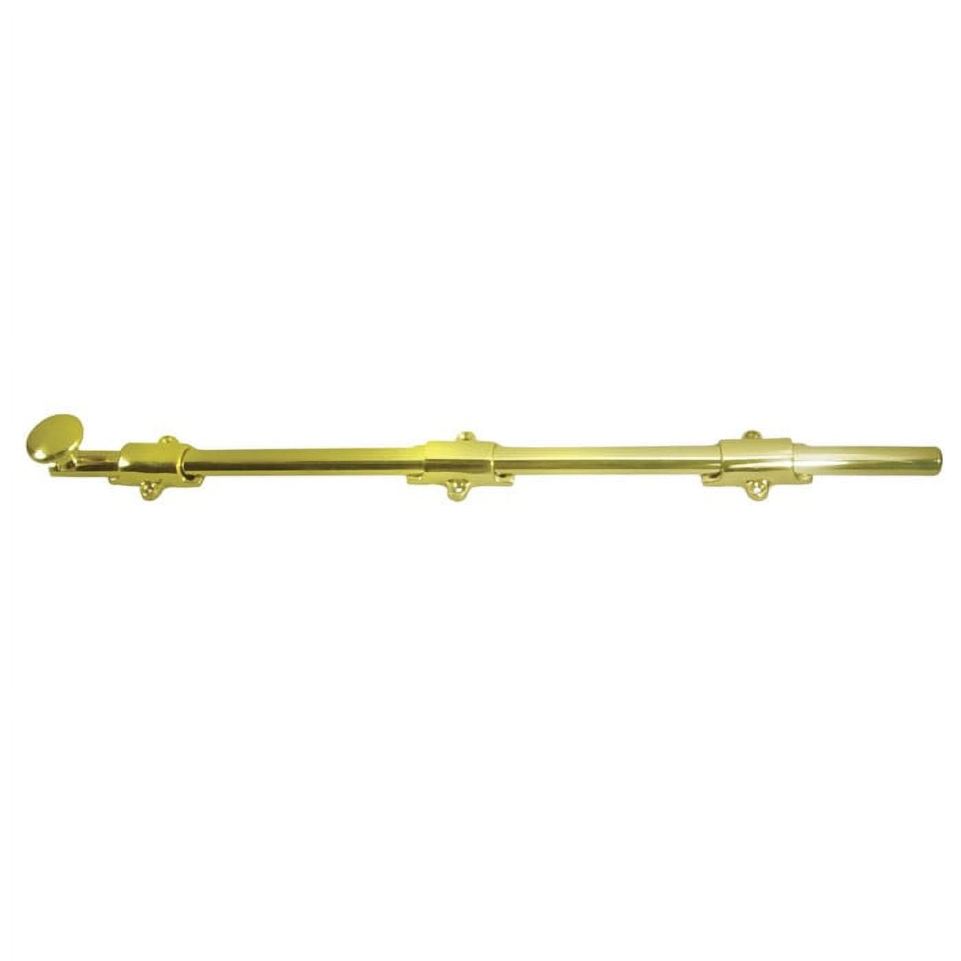 Deltana 18SB3 18" Surface Bolt; Heavy Duty; Bright Brass Finish ...
