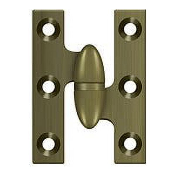 Deltana Ok2015-R 2" X 1-1/2" Solid Brass Right Hand Olive Knuckle Hinge ...