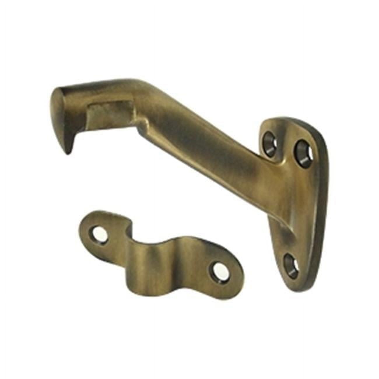 Deltana 3.31 in. Projection Hand Rail Brackets- Antique Antique Brass ...