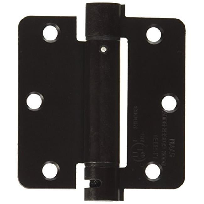 Deltana 3.5 x 3.5 x 0.25 in. Spring Hinge Steel - Oil Rubbed Bronze ...