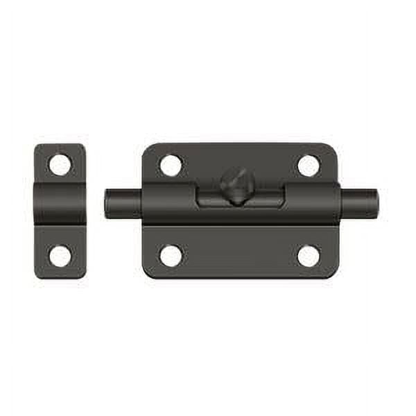 Deltana 3BBU19 3" Barrel Bolt; Black Finish - Walmart.com