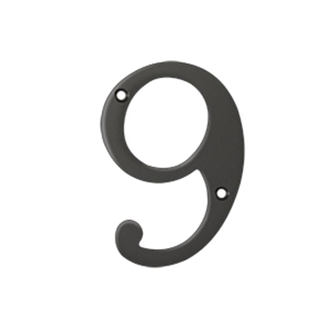 Deltana 4 in. House Numbers- Oil Rubbed Bronze - Solid Brass - Walmart.com