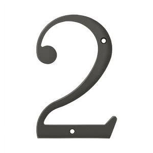 Deltana 6 in. Solid Brass House Number - Walmart.com
