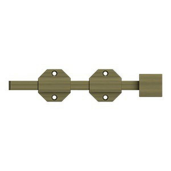 Deltana 8SBM5 8" Modern Surface Bolt, HD, Solid Brass in Antique Brass - Walmart.com