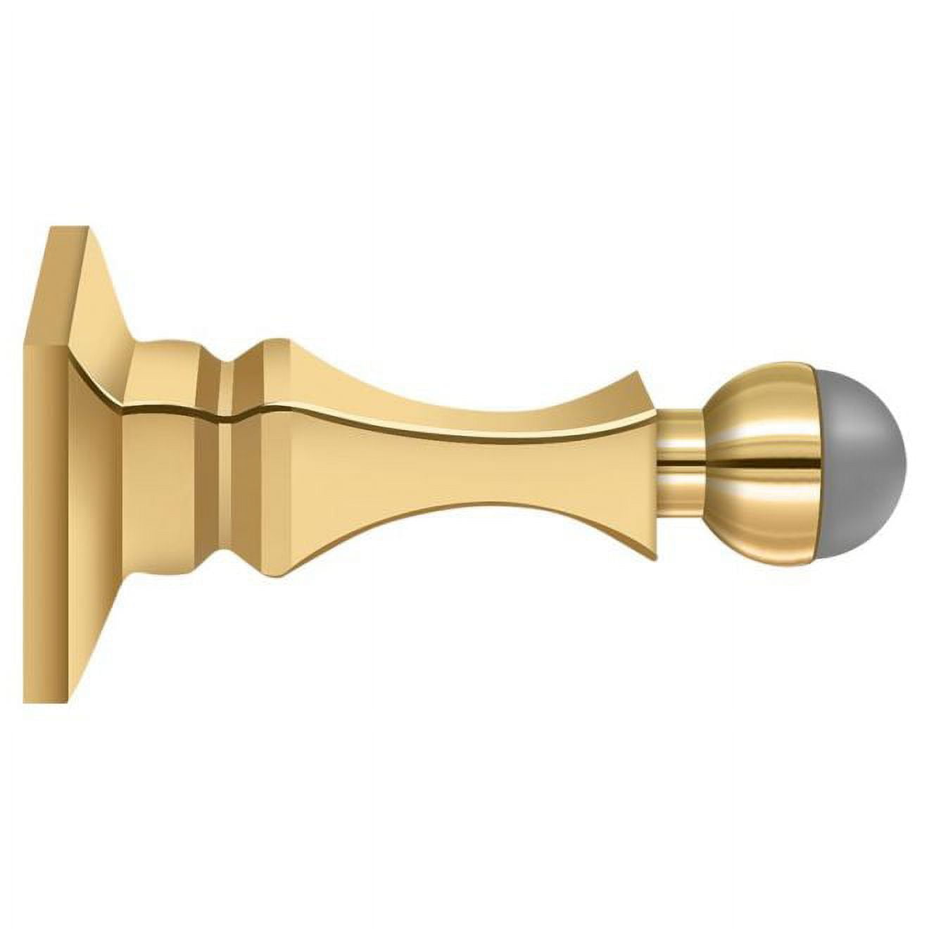 Deltana BDH35UCR003 3-1/2" Baseboard Door Bumper Solid Brass Lifetime ...