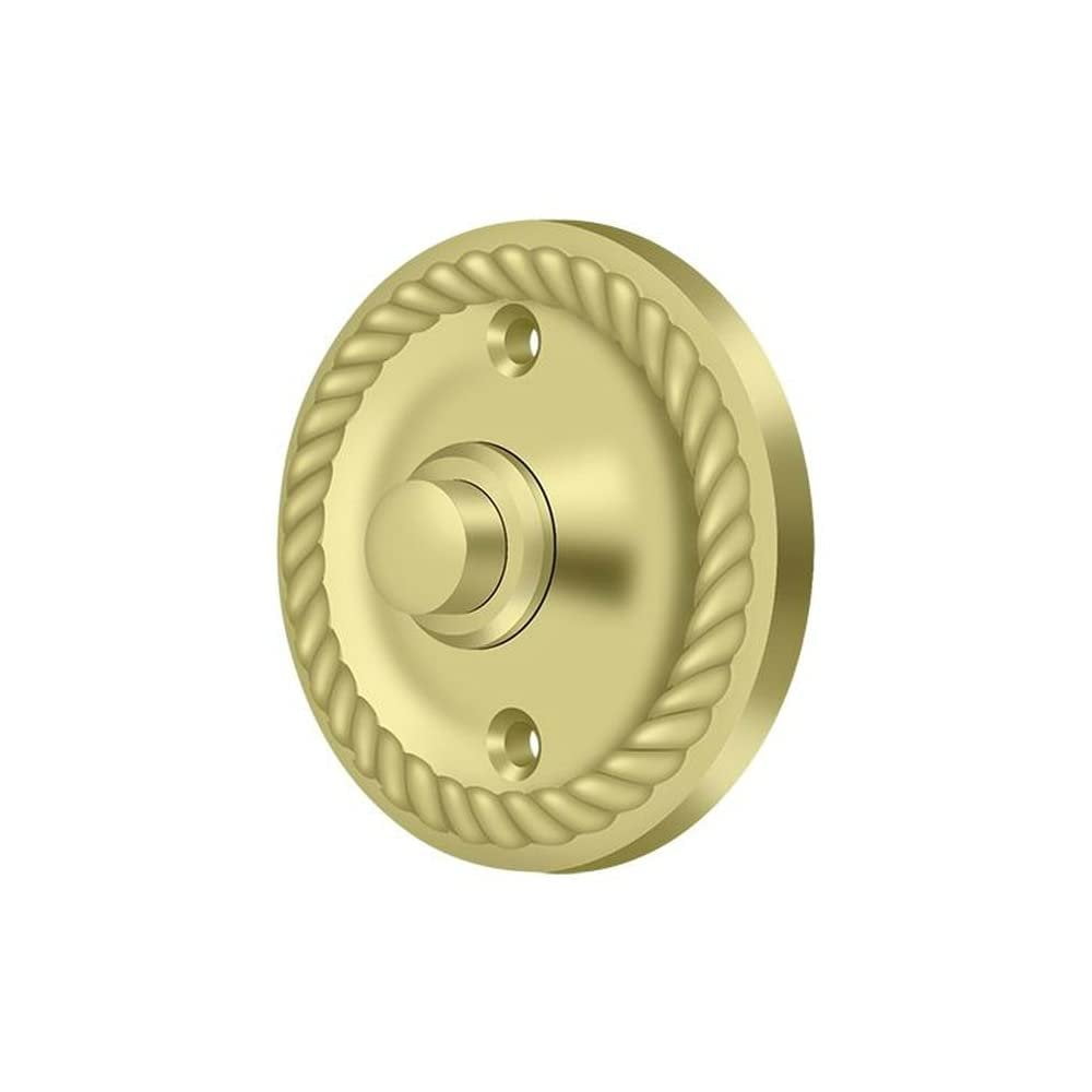 Deltana Bbrr213 2-1/4" Solid Brass Round Rope Bell Button - Brass ...