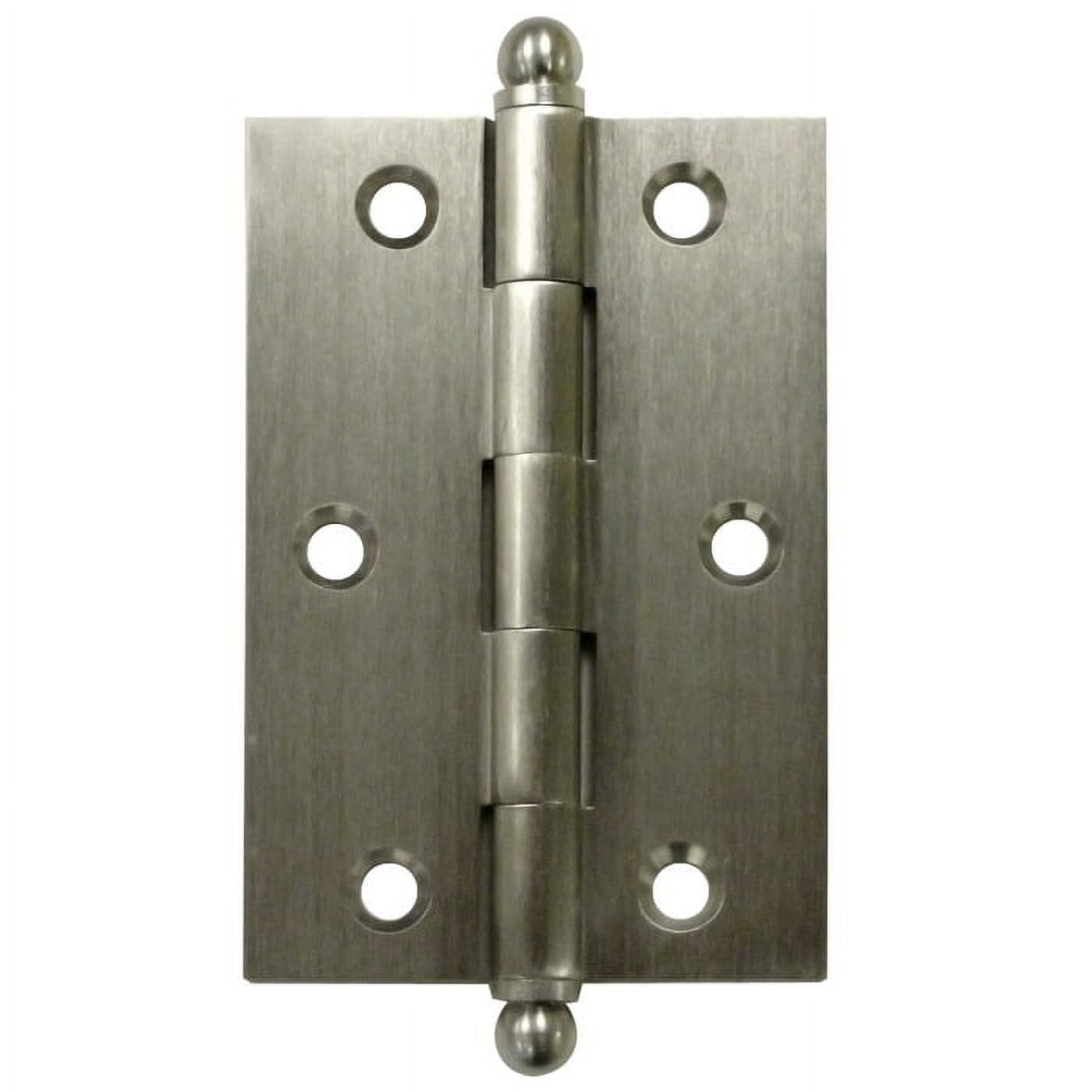 Deltana CH2520U15 2-1/2" x 2" Hinge; with Ball Tips; Satin Nickel ...