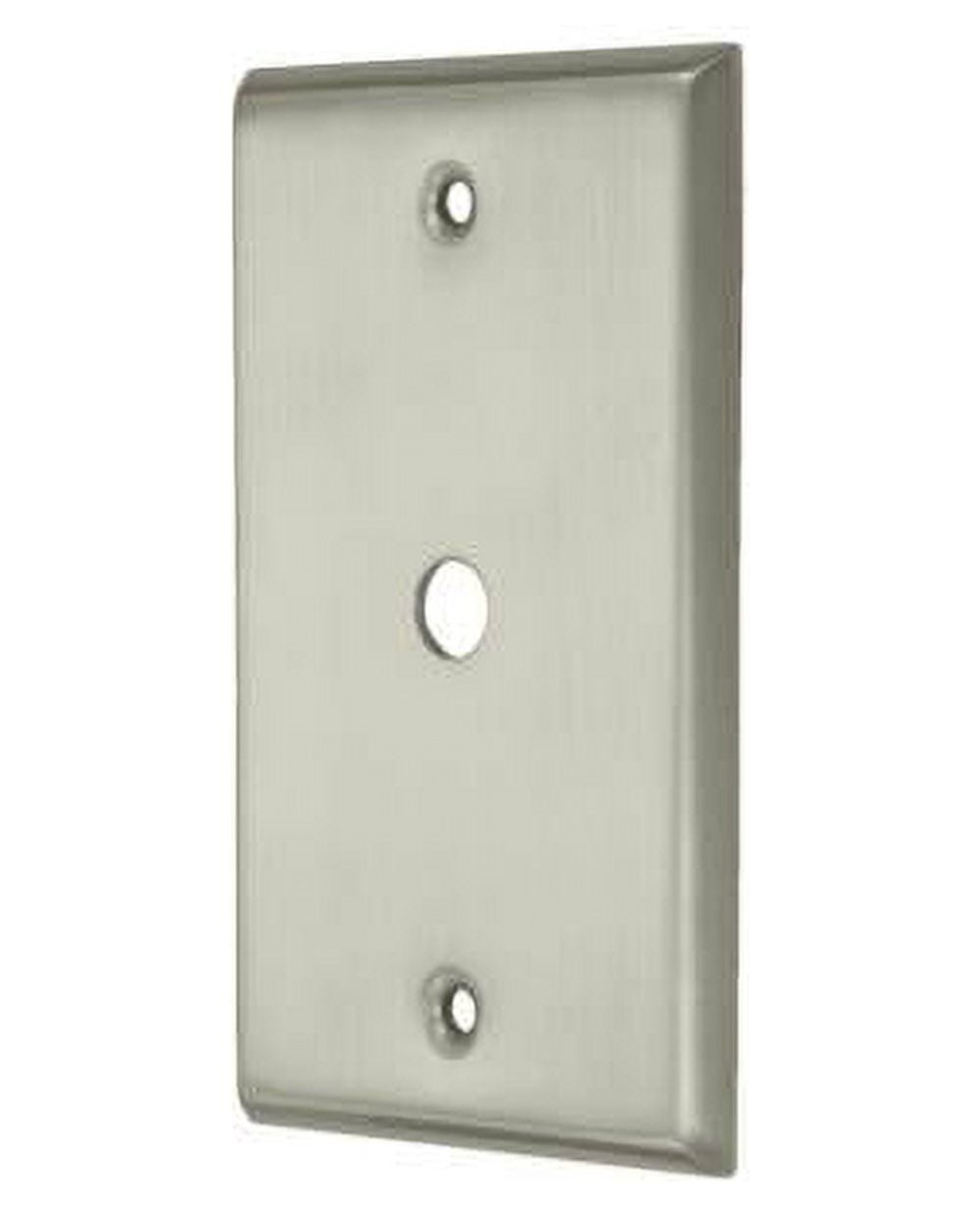 Deltana Cpc4764 Solid Brass Coaxial Cable Switch Plate Cover - Chrome ...