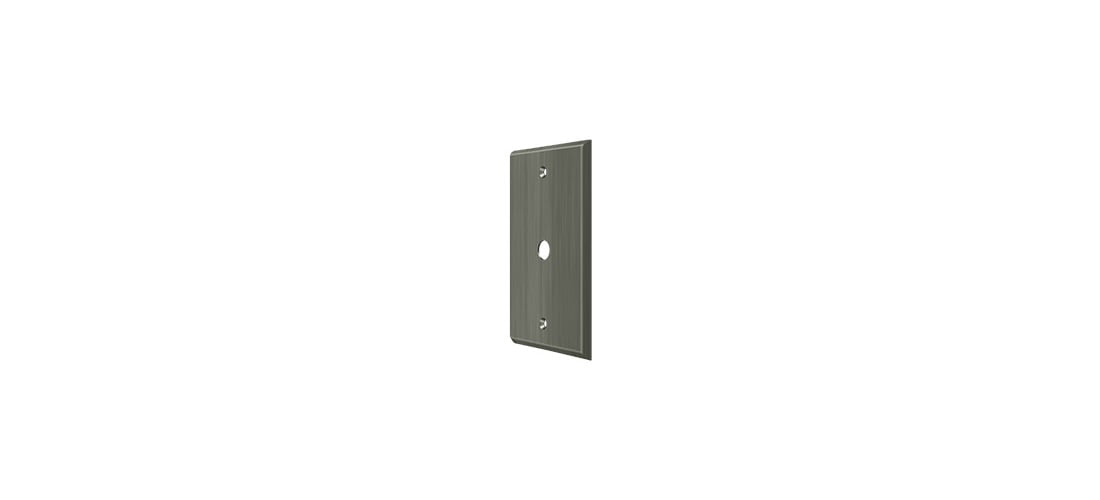 Deltana CPC4764U15A Switch Plate, Cable Cover Plate in Antique Nickel ...