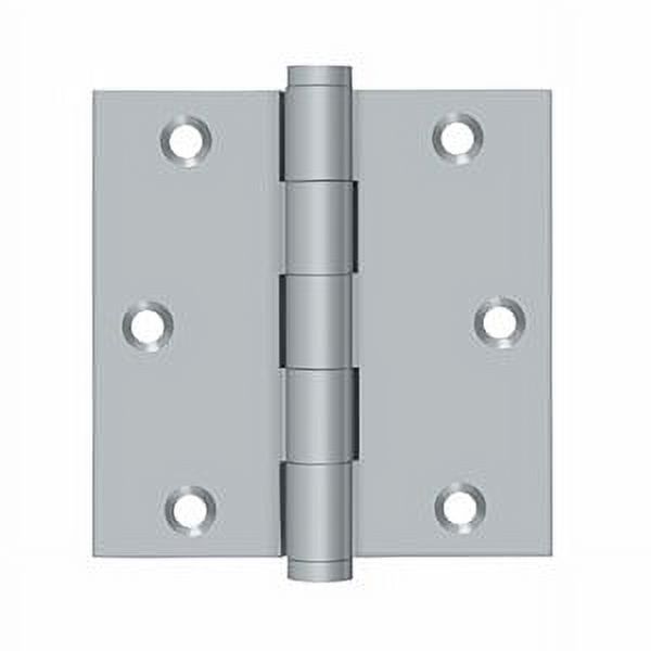 Deltana DSB3526D 3.5 x 3.5 in. Square Hinge, Satin Chrome - Solid Brass ...
