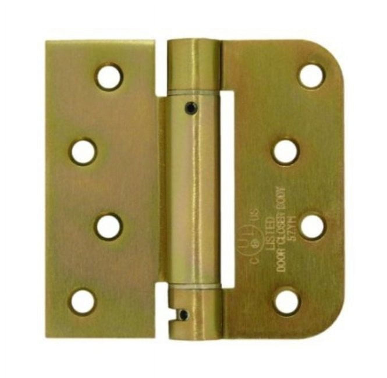 Deltana DSH4R5TT2D 4 x 4 x 0.62 Square Spring Hinge- Zinc Dichromate ...
