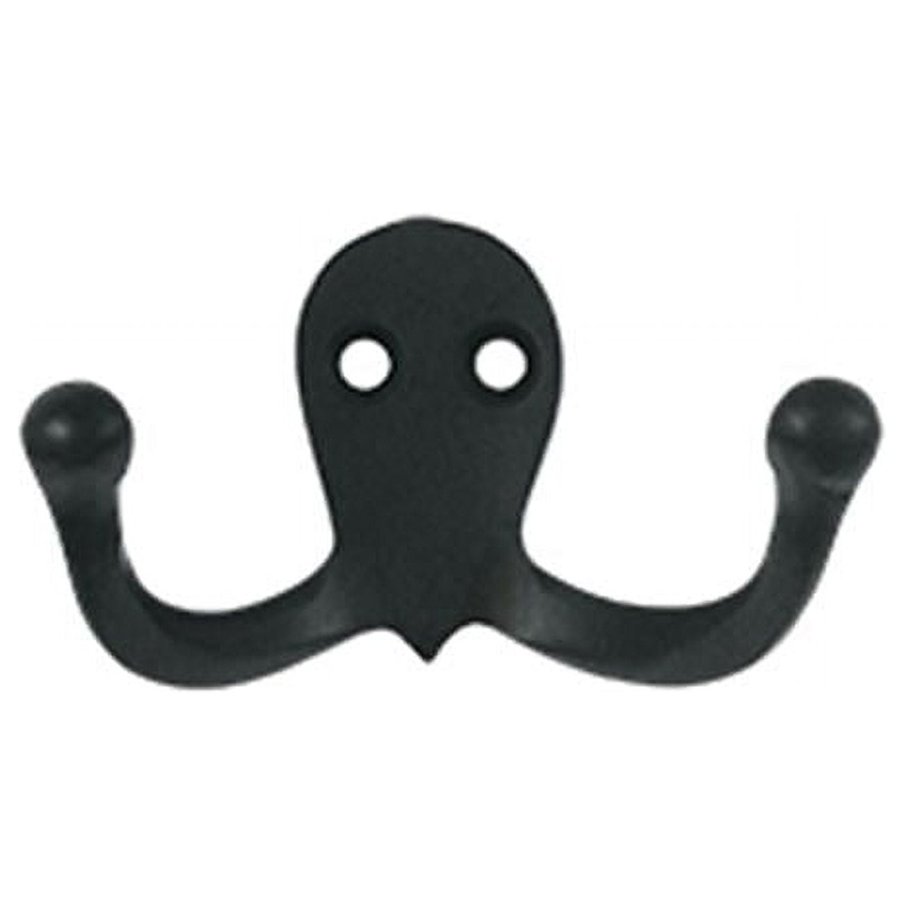 Deltana Double Hook - Black - Solid - Walmart.com