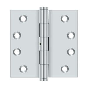 Deltana Dsb4n 4" X 4" Solid Brass Square Corner Ball Bearing Mortise ...