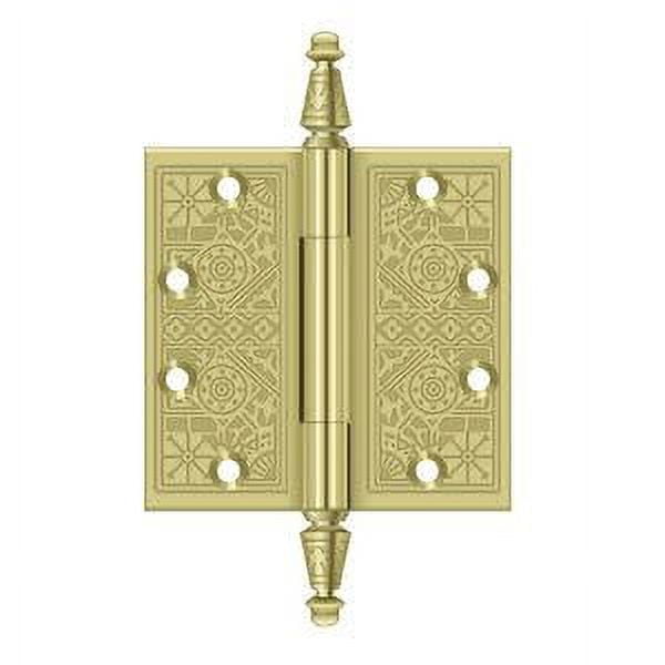 Deltana Dsbp45 4.5" X 4.5" Solid Brass Square Corner Plain Bearing Mortise Hinge - Brass ...