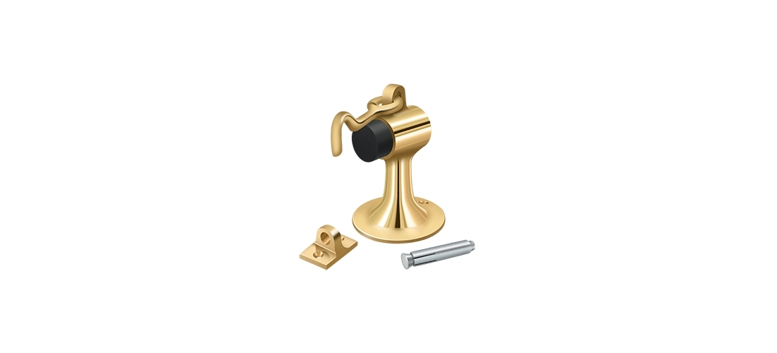 Deltana DSF444CR003 Cement Floor Mount Bumper w/ Holder, Solid Brass in ...