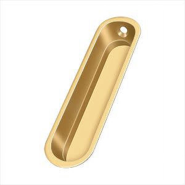 Deltana FP828CR003 Flush Pull, 4" x 1" x 1/2" in PVD Polished Brass ...