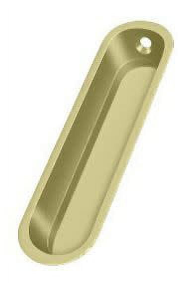 Deltana FP828U3-UNL Flush Pull, 4" x 1" x 1/2" in Unlacquered Brass ...