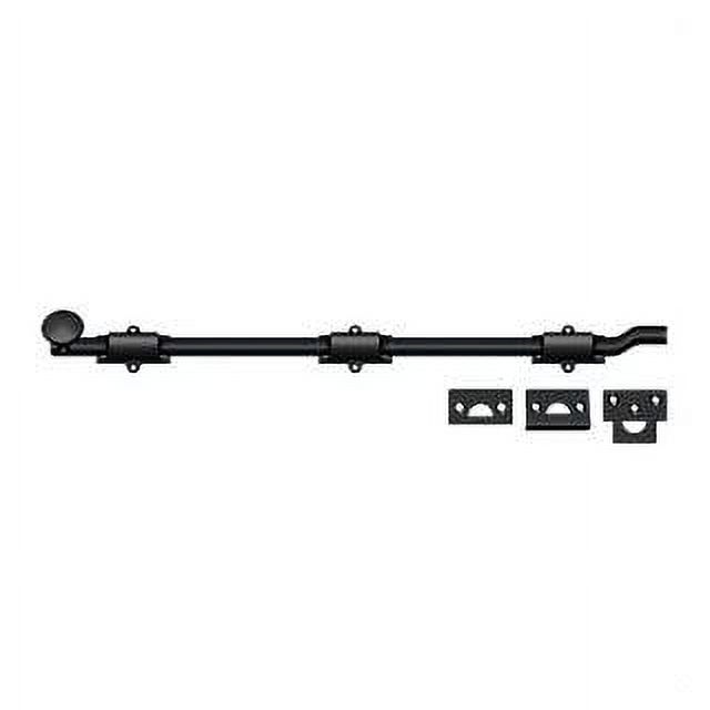 National Hardware N166-001 Lockable Security Bolt, Black, 6 In ...