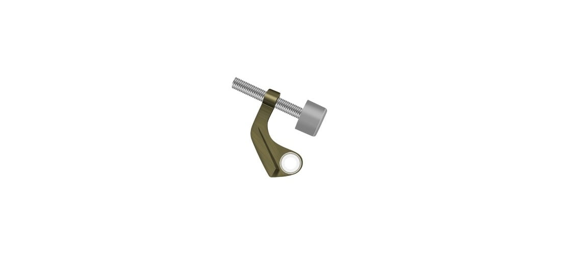 Deltana HPS88 Hinge Mounted Pin Stop for Steel Hinges, Antique Brass ...