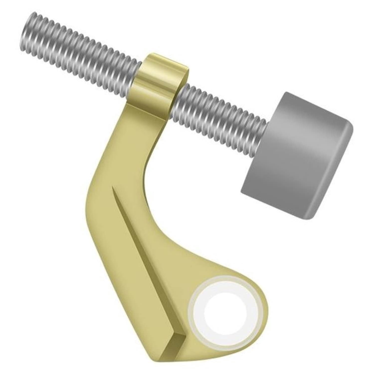 Deltana HPS88 Hinge Mounted Pin Stop for Steel Hinges, Polished Brass ...