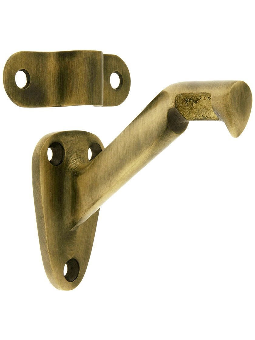 Deltana HRB325U5 Hand Rail Brackets; 3-5/16" Projection; Antique Brass ...