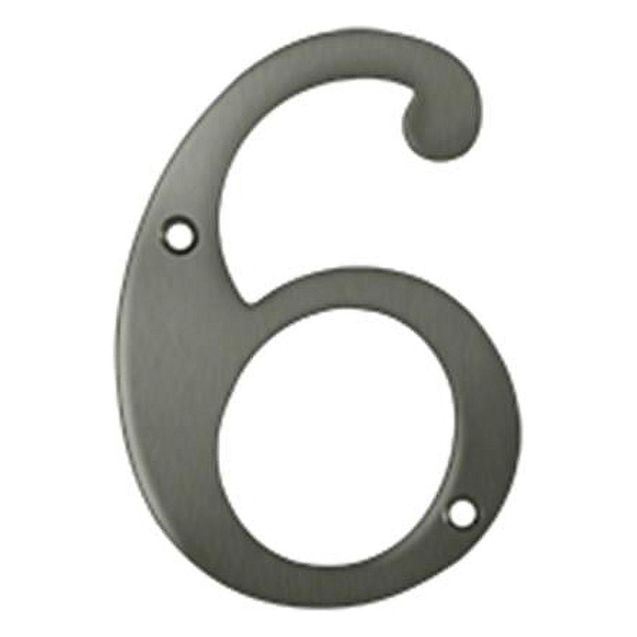 Deltana House Numbers - Antique Nickel - 4 in. - Walmart.com