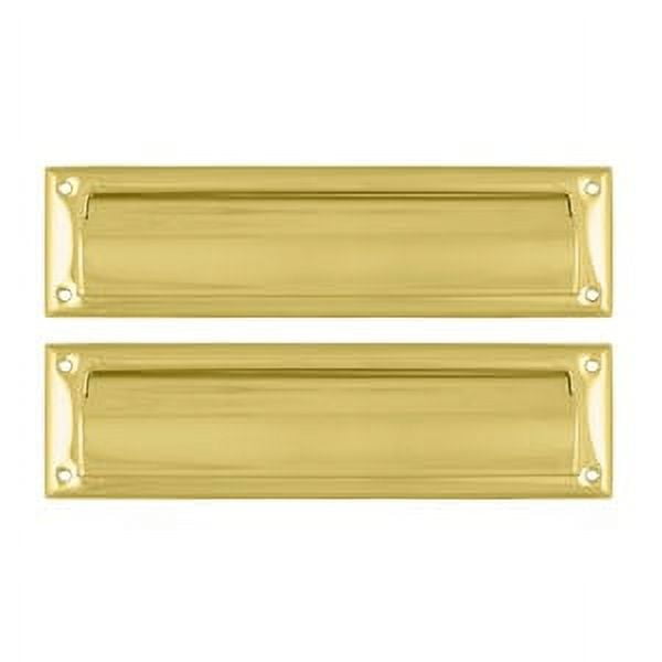 Deltana MS212CR003 Mail Slot 13-1/8" with Interior Flap; Lifetime Brass ...