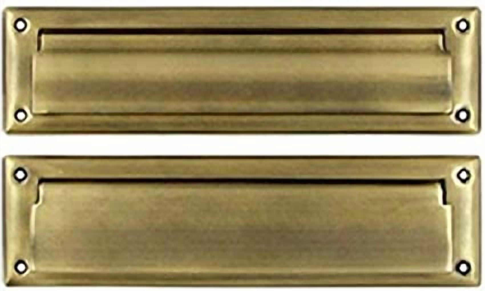 Deltana MS212U5 13 1/8-Inch Mail Slot with Solid Brass Interior Flap ...