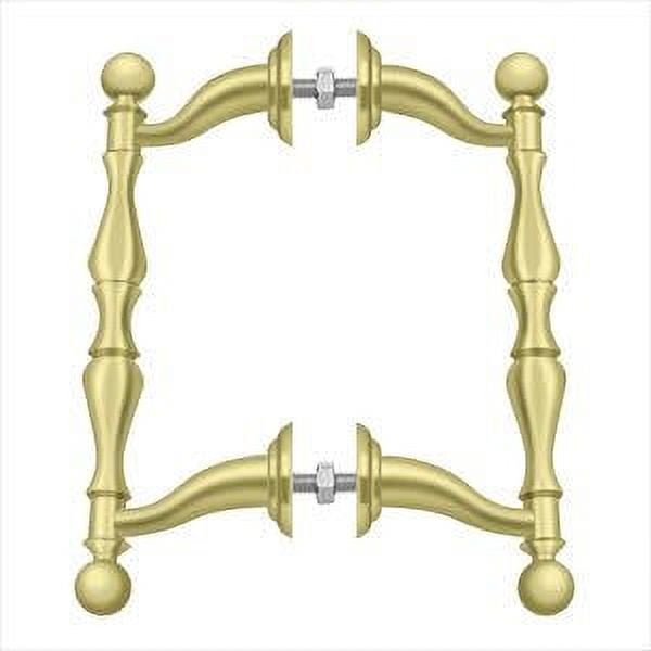 Deltana OHP620U3 Offset Handle Pull; Back-To-Back Set; Bright Brass ...