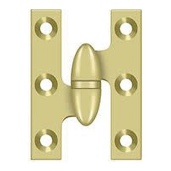 Deltana Ok2015-L 2" X 1-1/2" Solid Brass Left Hand Olive Knuckle Hinge ...