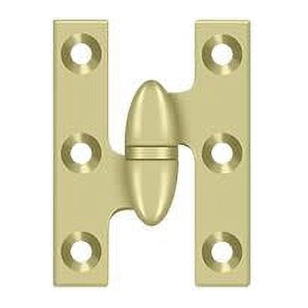 Deltana Ok2015-L 2" X 1-1/2" Solid Brass Left Hand Olive Knuckle Hinge ...