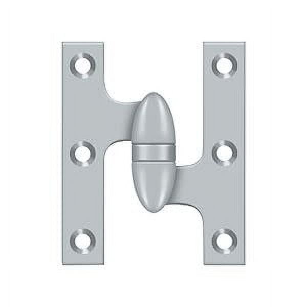 Deltana Ok3025b-R 3" X 2-1/2" Solid Brass Right Hand Olive Knuckle ...