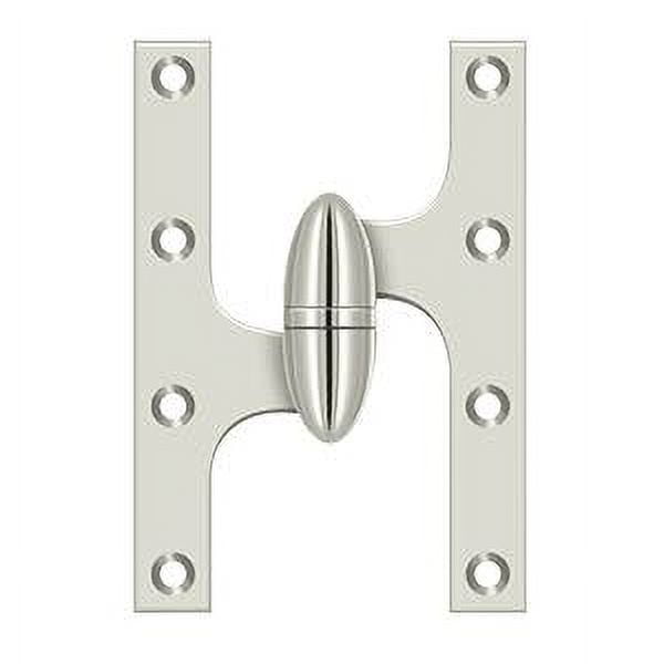 Deltana Ok6040b-L 6" X 4" Solid Brass Left Hand Olive Knuckle Hinge ...