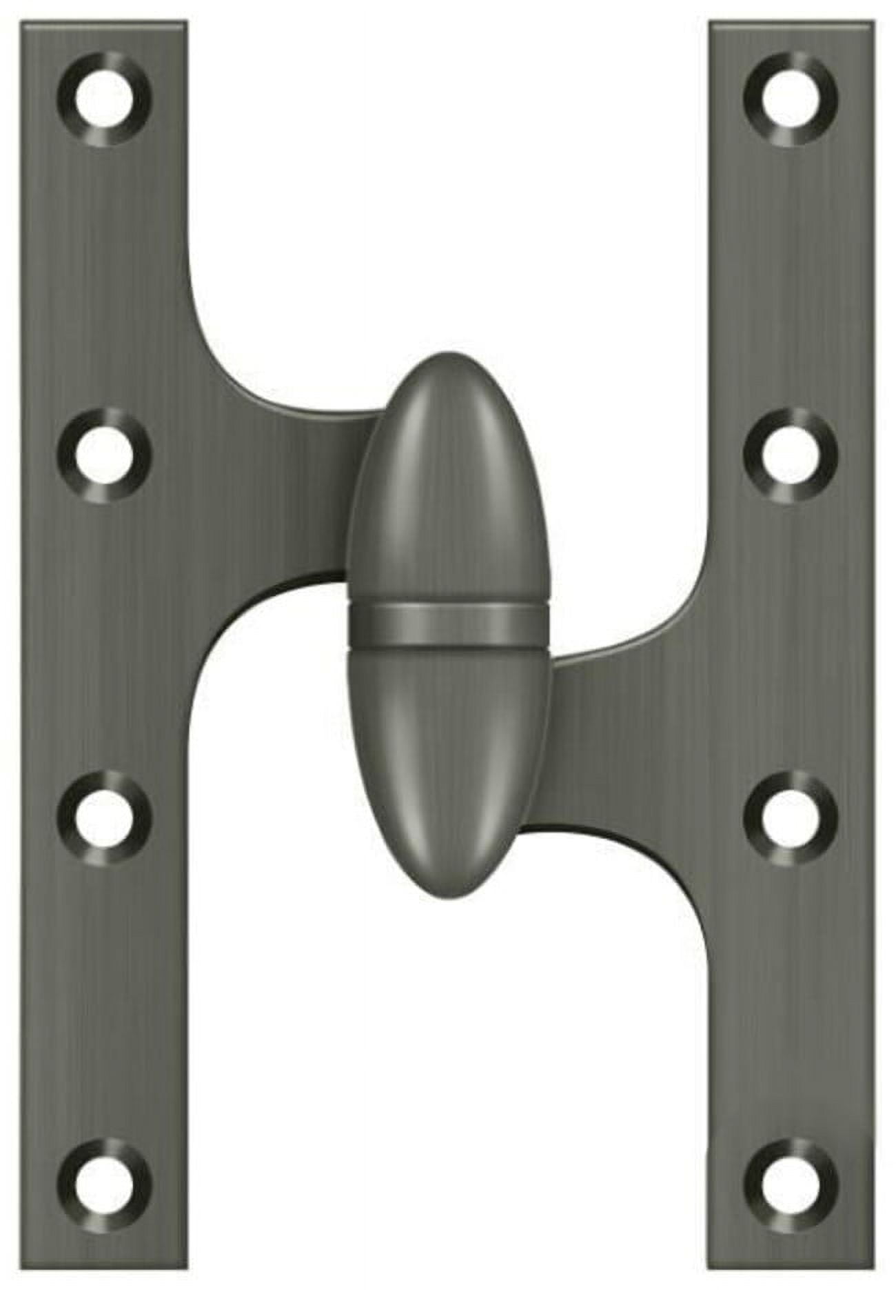 Deltana Ok6040b-R Solid Brass 6" X 4" Right Hand Olive Knuckle Hinge ...