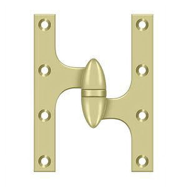 Deltana Ok6045b-R 6" X 4-1/2" Solid Brass Right Hand Olive Knuckle ...