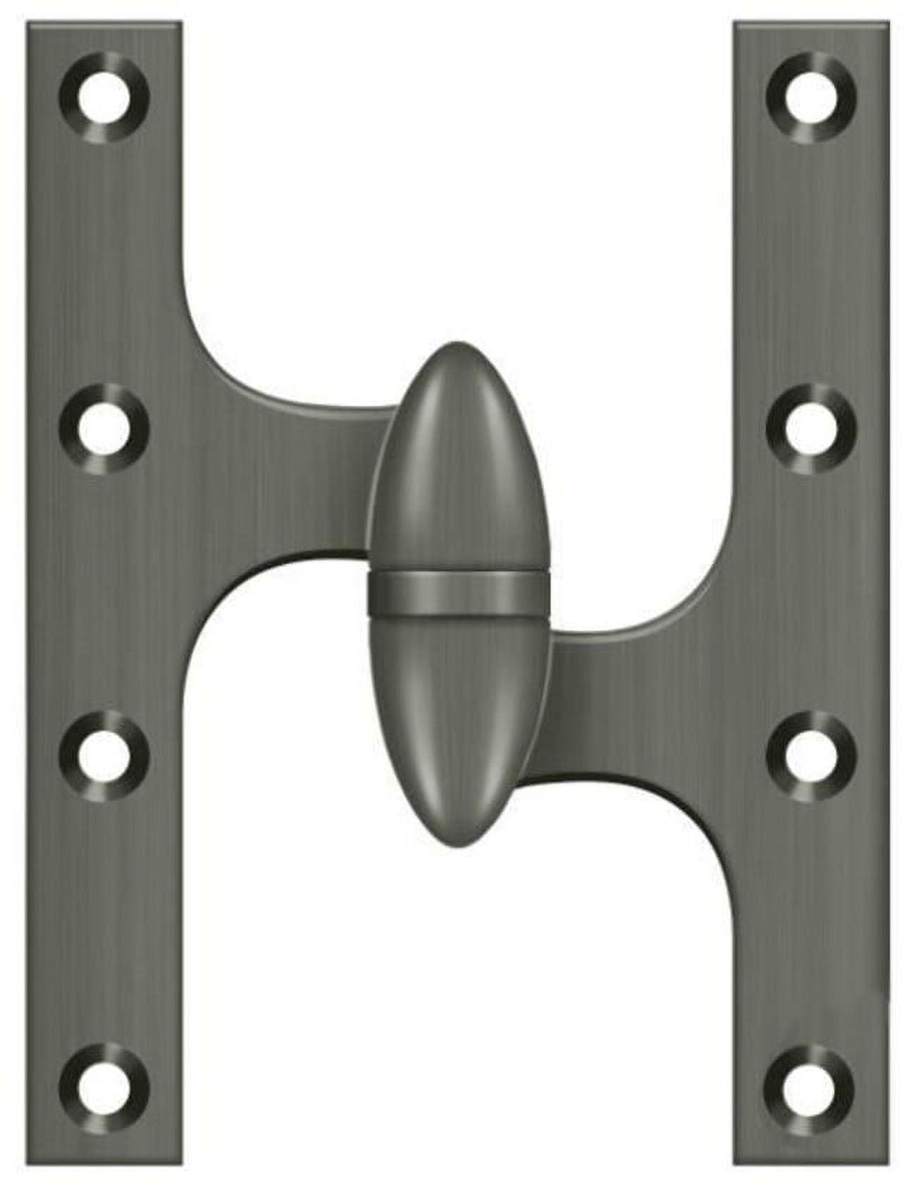 Deltana Ok6050b-R Solid Brass 6" X 5" Right Hand Olive Knuckle Hinge ...