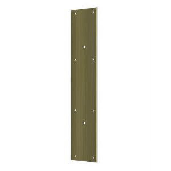 Deltana PPH3520U5 Push Plate 20" for 10" Door Pull in Antique Brass ...