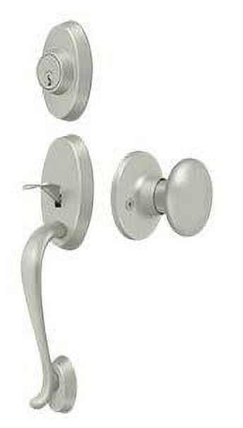 Deltana PRRHRKU15 Riversdale Handleset with Flat Round Knob Entry in ...