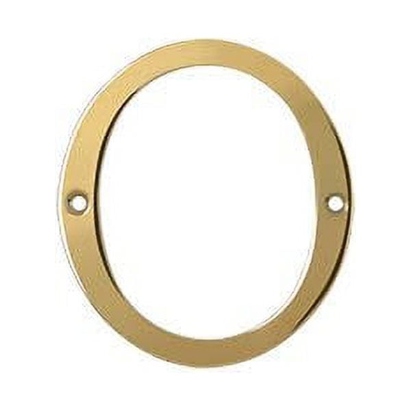 Deltana RN4-0 4" Numbers; Solid Brass; Lifetime Brass Finish - Walmart.com