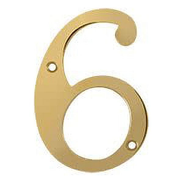 Deltana RN4-6 4" Numbers; Solid Brass; Lifetime Brass Finish - Walmart ...