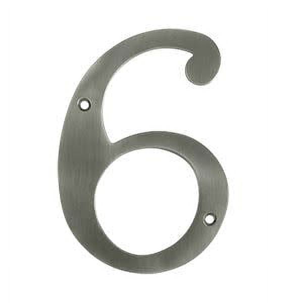 Deltana RN6-6U15A 6" Numbers, Solid Brass in Antique Nickel - Walmart.com