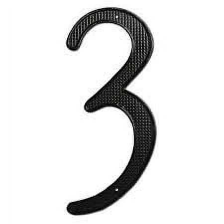 Deltana RNZ43 4 in. House Numbers- Black - Zinc - Walmart.com