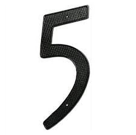 Deltana RNZ45 4 in. House Numbers- Black - Zinc - Walmart.com