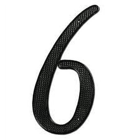 Deltana RNZ46 4" Numbers; Zinc; Black Finish - Walmart.com