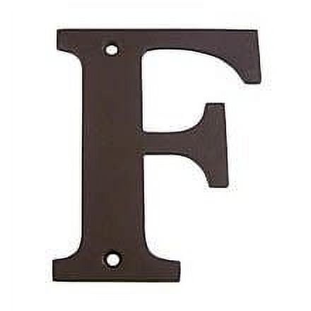 Deltana Rl4f 4" Solid Brass Traditional House Letter F - Bronze ...