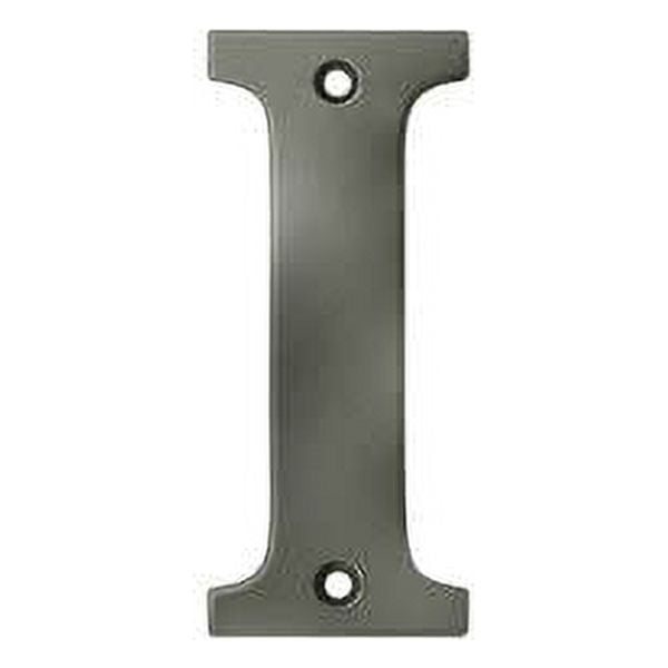 Deltana Rl4i 4" Solid Brass Traditional House Letter I - Nickel ...