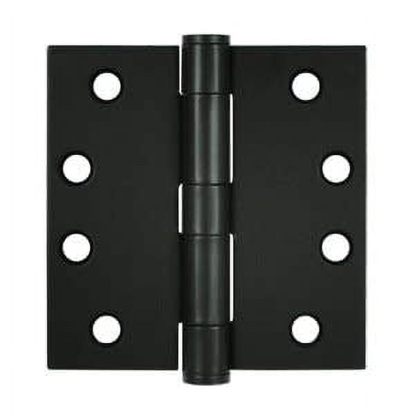 Deltana Square Hinge,Heavy Duty Flat Black 4"X4 S44HD1B - Walmart.com