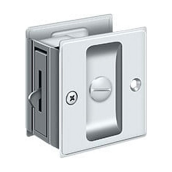 Deltana SDL25U26 Pocket Lock; 2-1/2" x 2-3/4" Privacy; Bright Chrome ...