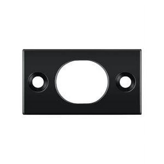 Deltana SP6FBU19 Strike Plate for 6 in. Flush Bolt, Black - Solid Brass ...